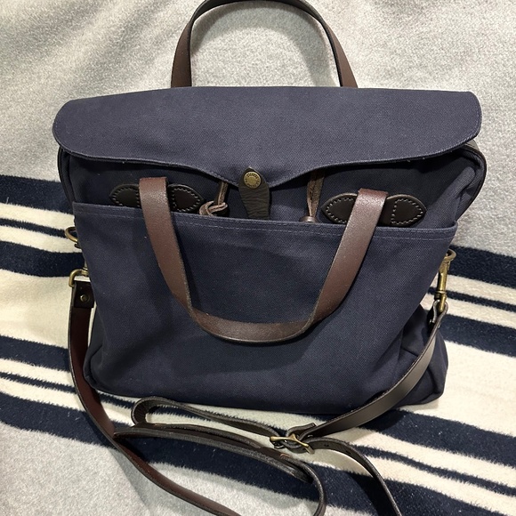 Filson | Bags | Filson Rugged Twill Original Briefcase Navy Like New ...